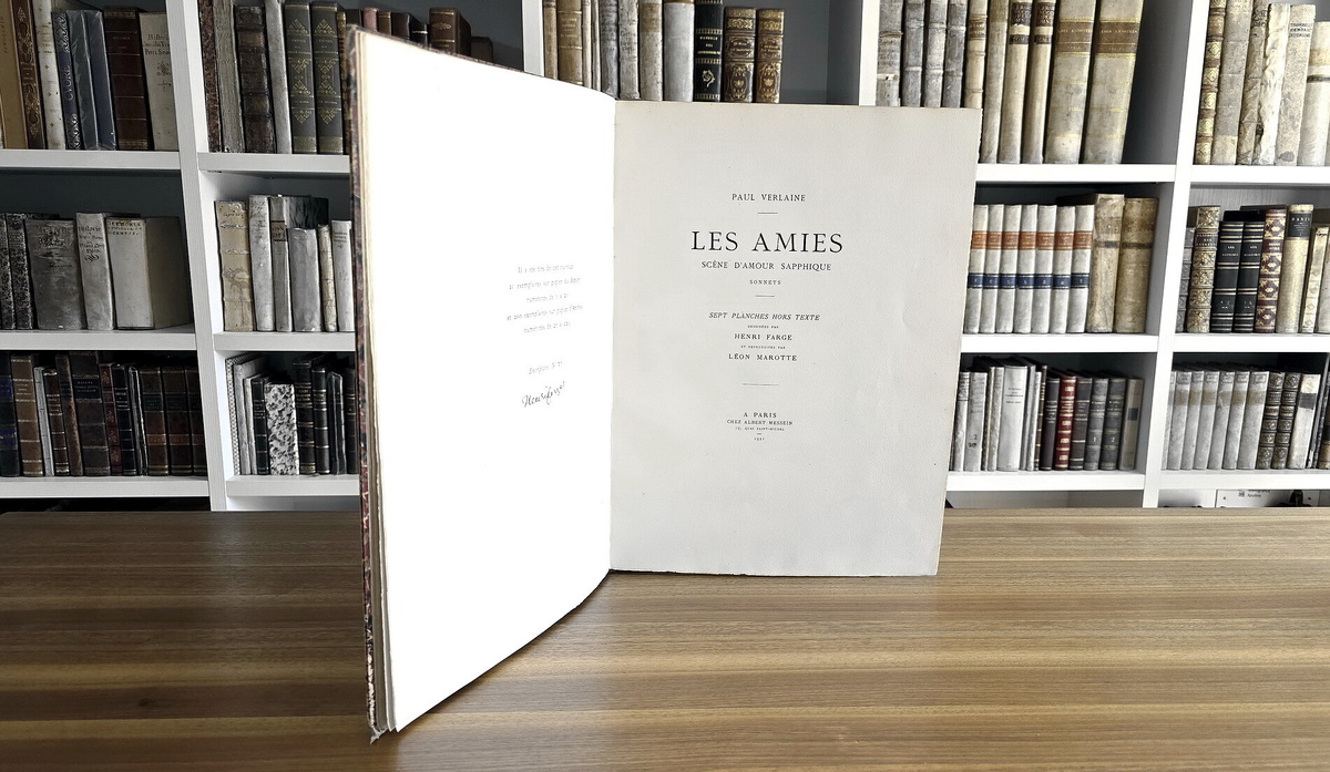 Paul Verlaine - Les amies scène d'amour sapphique sonnets - 1921 (copia ...