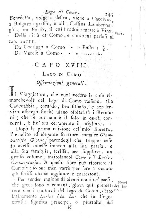 Carlo Amoretti - Viaggio da Milano ai tre laghi Maggiore, di Lugano e ...