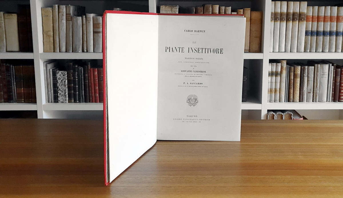 Charles Darwin - Le piante insettivore - Torino, Utet 1878 (prima ...