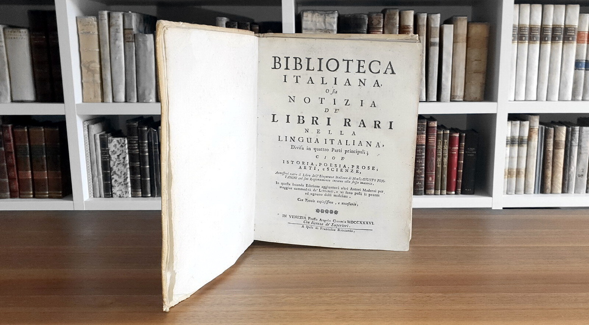 Haym - Biblioteca italiana, o sia notizia de' libri rari nella lingua ...