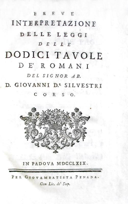 Storia del diritto romano: Silvestri - Breve interpretazione delle ...