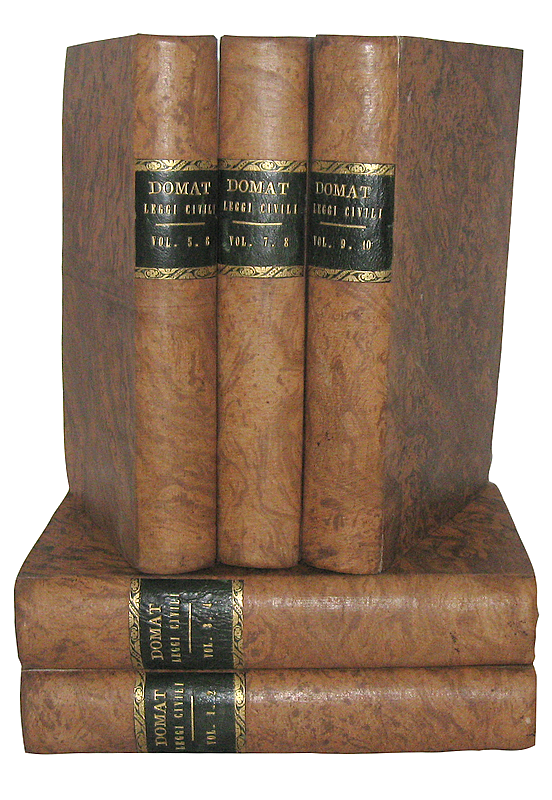 Jean Domat - Le leggi civili nel lor ordine naturale - Venezia, Zatta ...