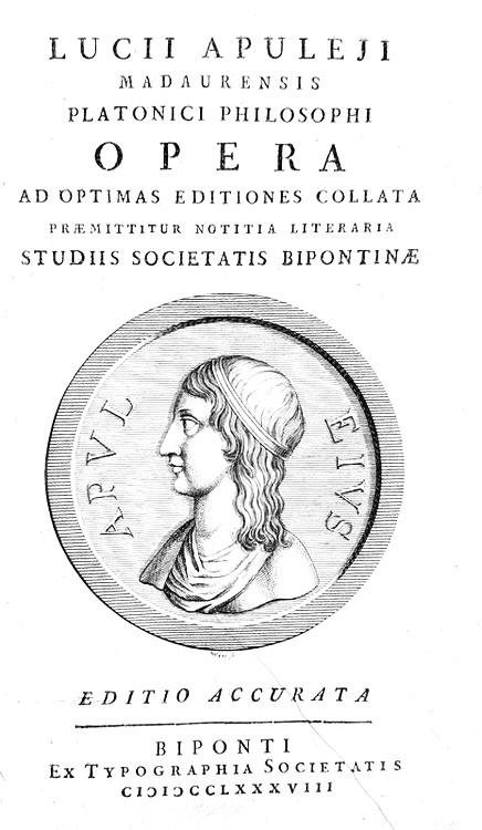 Apuleius - Opera omnia (Metamorfosi, De magia, Florida, ecc.) - 1788 ...