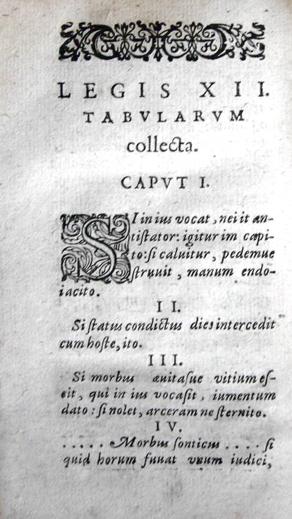 Theodorus Marcilius - Legis XII tabularum collecta - Parisiis 1603