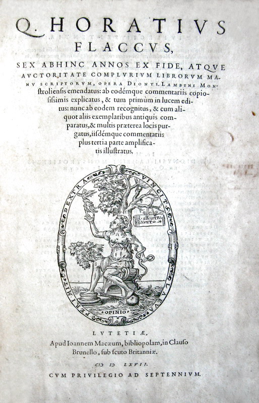 Uno dei più grandi poeti romani: Horatius - Opera (Carmina, Saturae ...