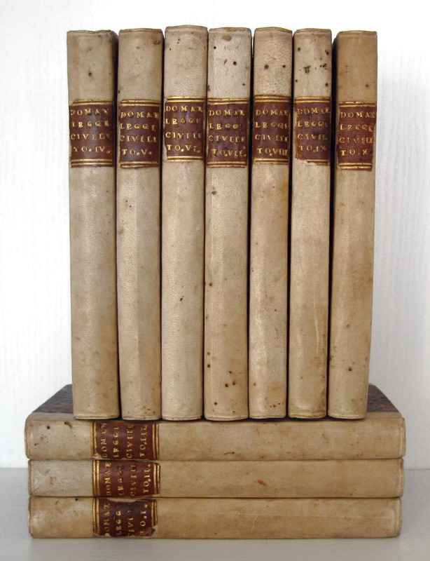 Jean Domat - Le leggi civili nel lor ordine naturale - Venezia 1805