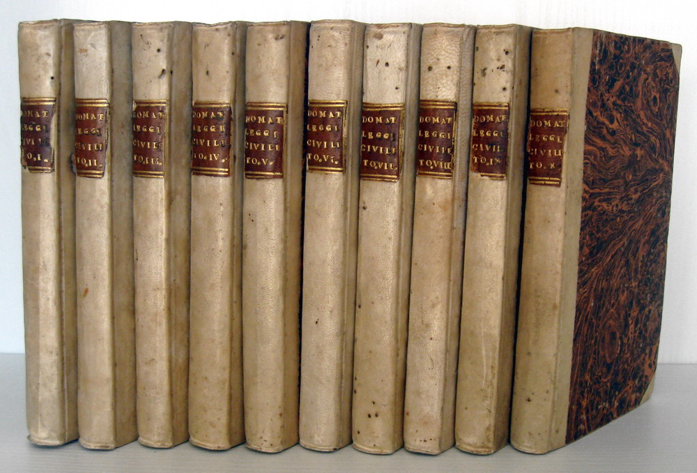 Jean Domat - Le leggi civili nel lor ordine naturale - Venezia 1805