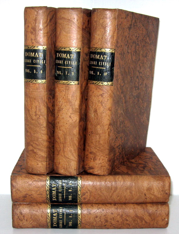 Jean Domat - Le leggi civili nel lor ordine naturale - Venezia, Zatta ...