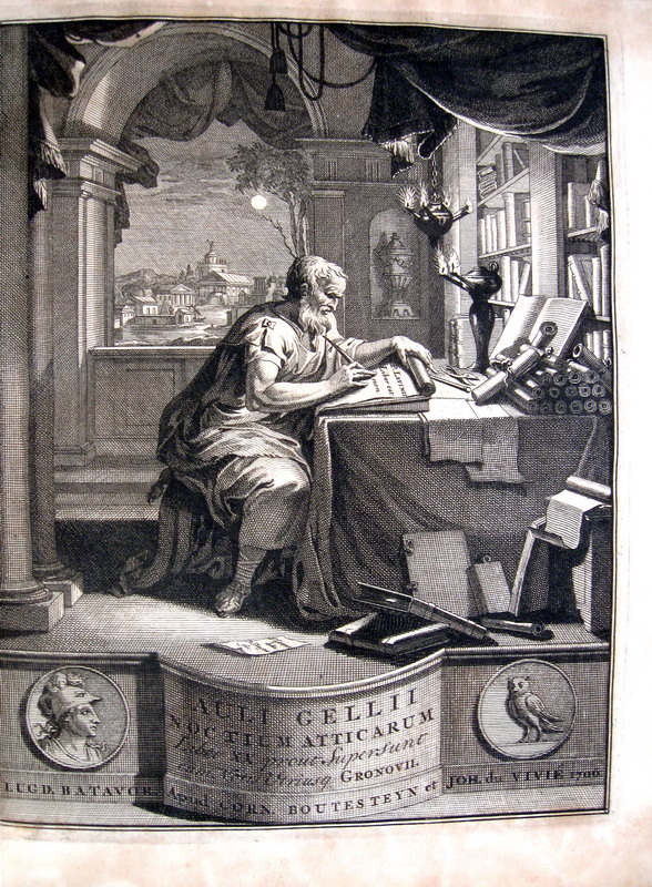 Aulus Gellius - Noctium Atticarum libri XX - 1706 (magnifica legatura)
