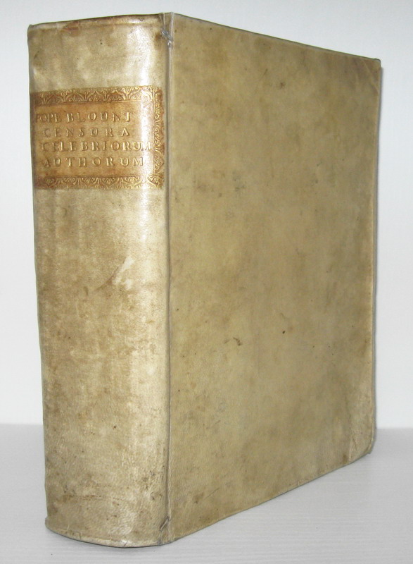 Thomas Blount - Censura celebriorum authorum - 1710
