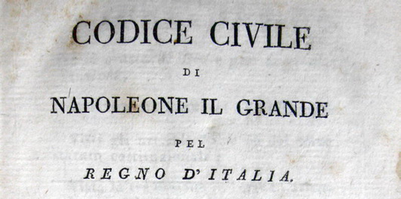 Codice civile di Napoleone il Grande pel Regno d'Italia - Milano 1806